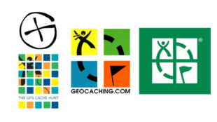 Het Geocaching logo en zijn evolutie
